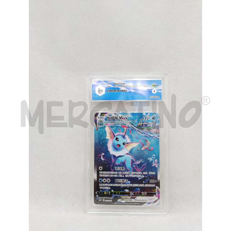 CARTA POKEMON VAPOREON VMAX GRAAD 9.5 | Mercatino dell'Usato Settimo ...